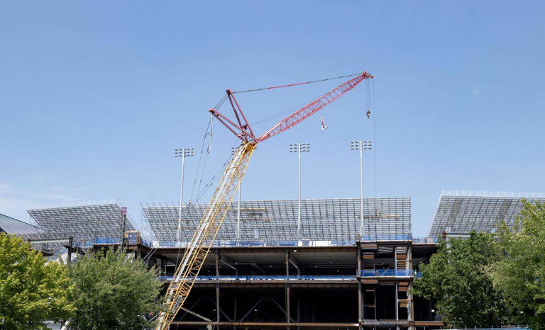 See Beaver Stadium project progress as Penn State's football season nears