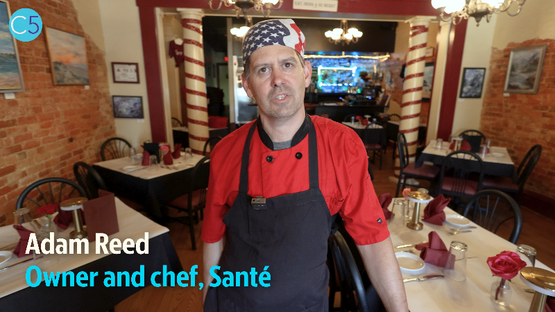 Video: Santé in Matthews serves up French, Southern flavors
