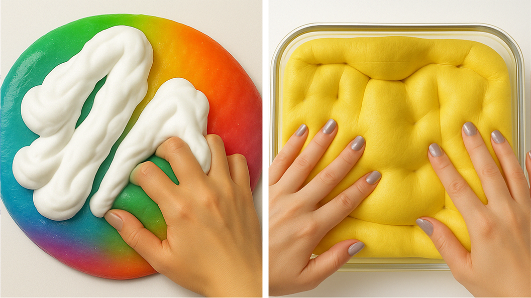 30 Minutes of Oddly Satisfying Colourful Slime ASMR | Relaxing When ...