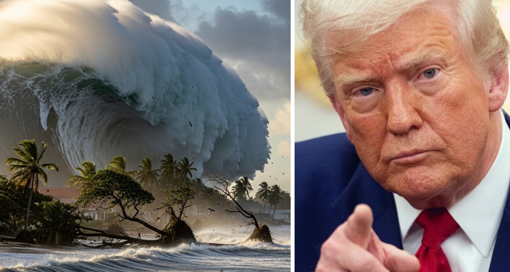 Donald Trump lance un avertissement urgent : un tsunami majeur menace ...