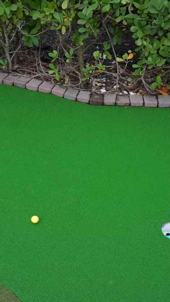 Playing the Paradise Falls Course at Lighthouse Cove Mini Golf!