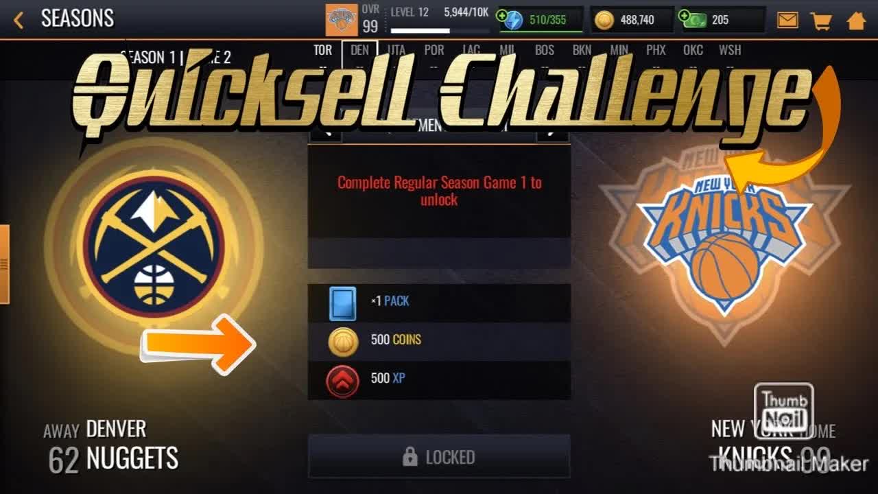 knyt: brandon ingram 98 ovr quicksell challenge vs doctor x gaming in nba live mobile