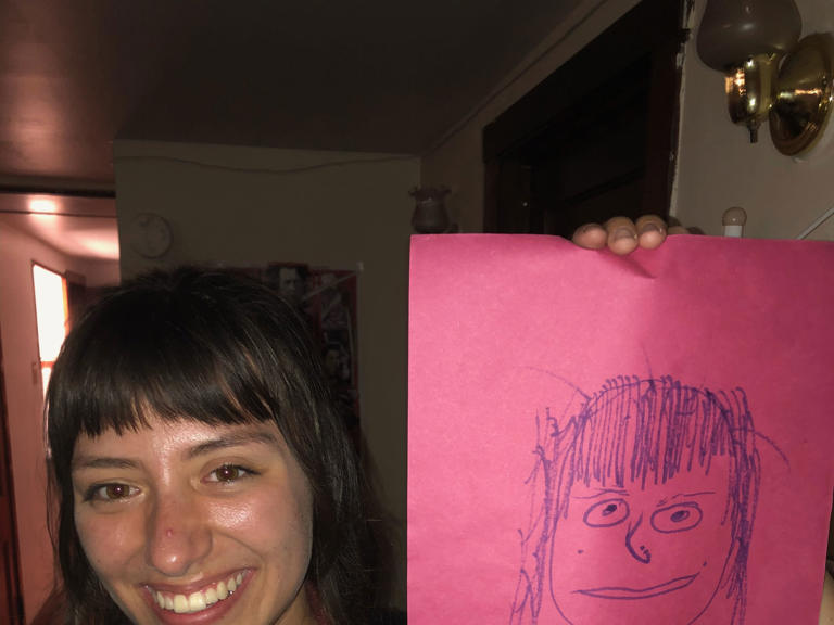 For $5, this man will draw a terrible portrait of you