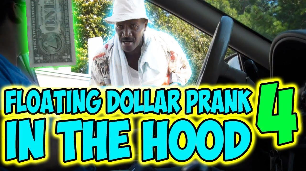 Floating Dollar Prank In The Hood 4 continues money levitation trick
