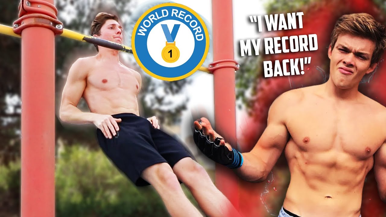 Most Real NO HANDS Pullups In A Row