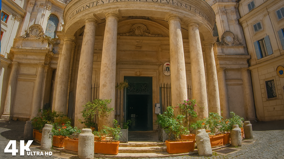 Menyusuri Roma – Rute dari Piazza Navona ke Pantheon (4K)