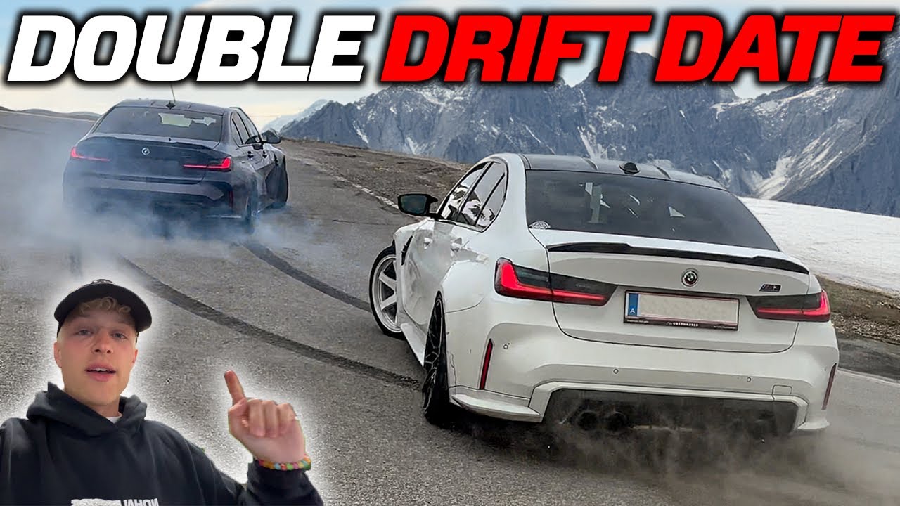 Two BMW M3 G80s Drift Through Mountain Roads With Onboard Incident