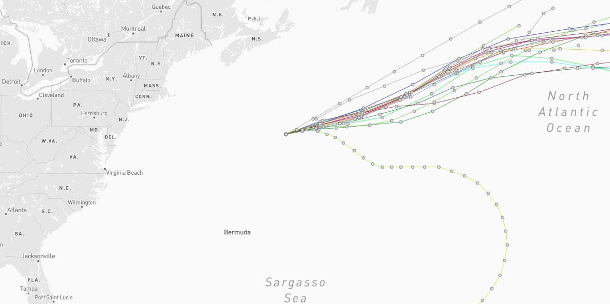 See latest spaghetti models, tracker map for Tropical Storm Dexter