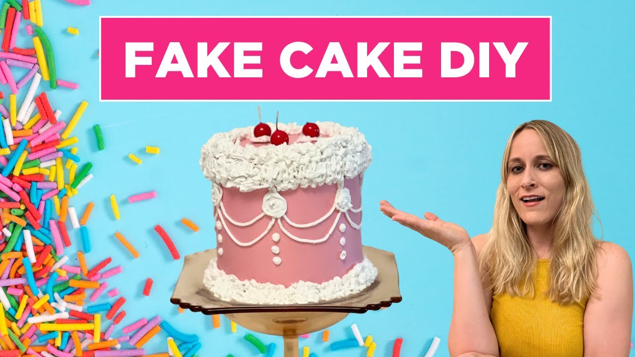 DIY Fake Cake Decor with Spackle Perfect for Fall