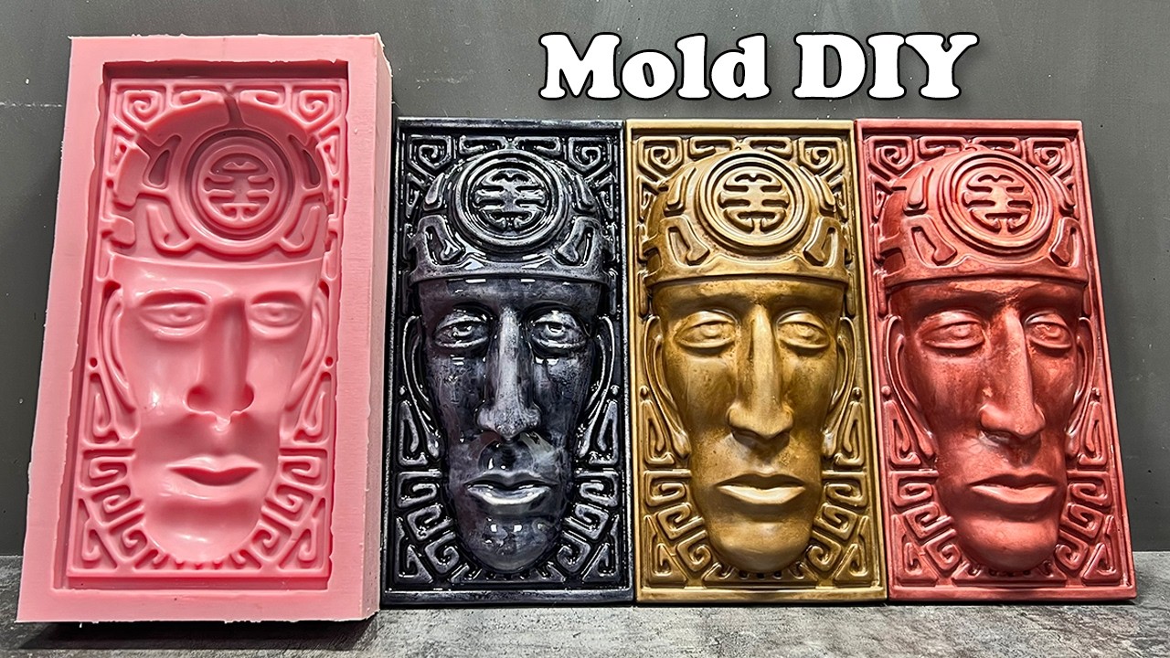 How to make a silicone mold using fiberglass DIY step-by-step tutorial