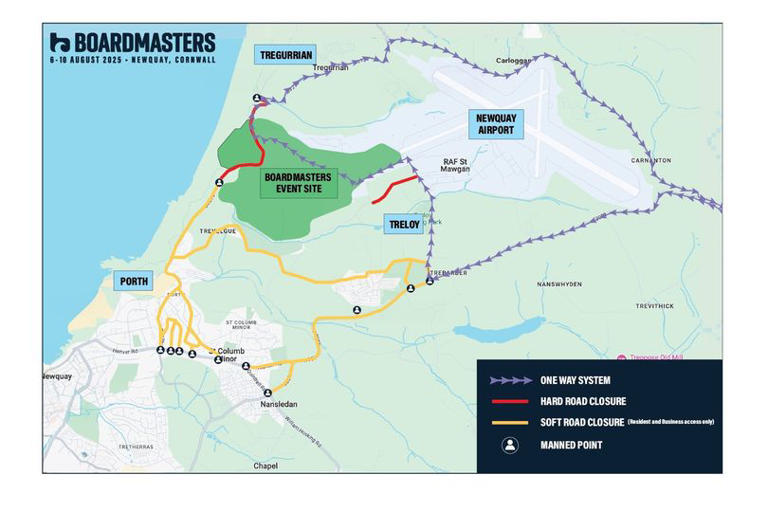 Boardmasters 2025 road closures and how to get around the festival