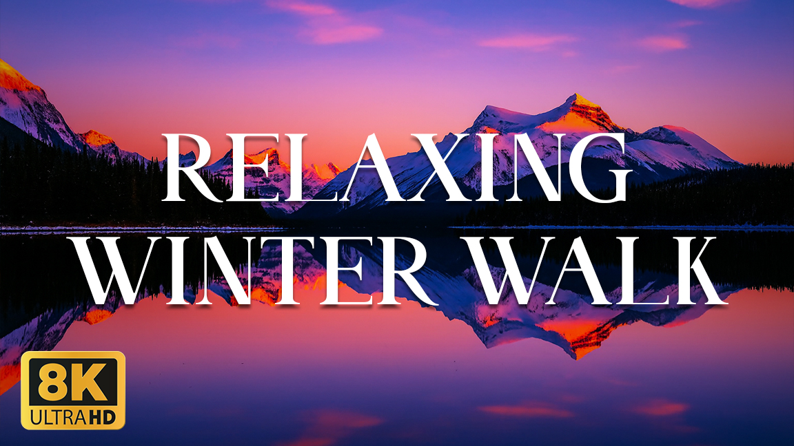 Relaxing Winter Walk – Silent Nature in 4K