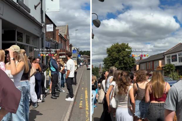 Huge queues line street as new family eatery opens in Warrington