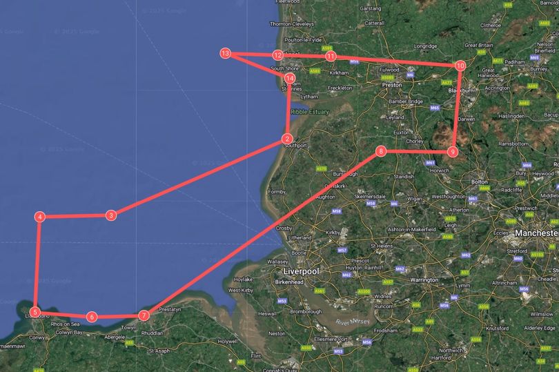 Red Arrows route map and exact timings for Blackpool Airshow as they ...