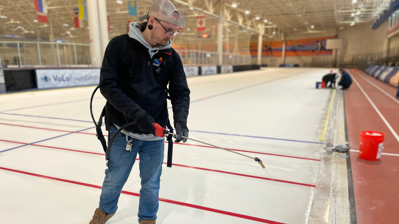 The Pettit Center prepares 'Olympic ice' as Winter Games countdown begins