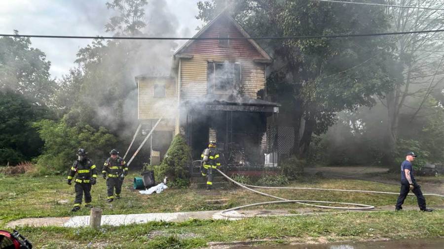 Crews battle flames at South Side house fire