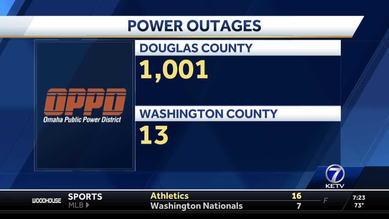 Wednesday morning storm knocks out power to hundreds in Nebraska, Iowa