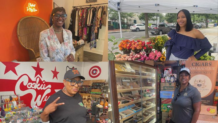 Black-women-owned businesses banding together on DC street