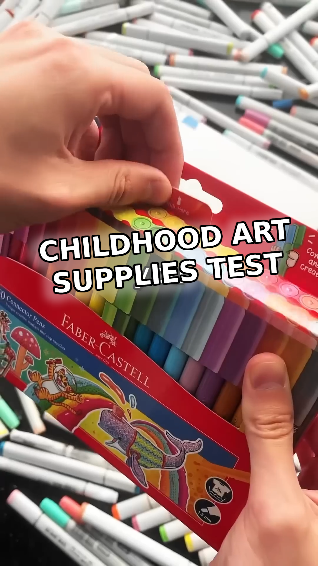 Childhood Art Supplies Test – Marker Drawing