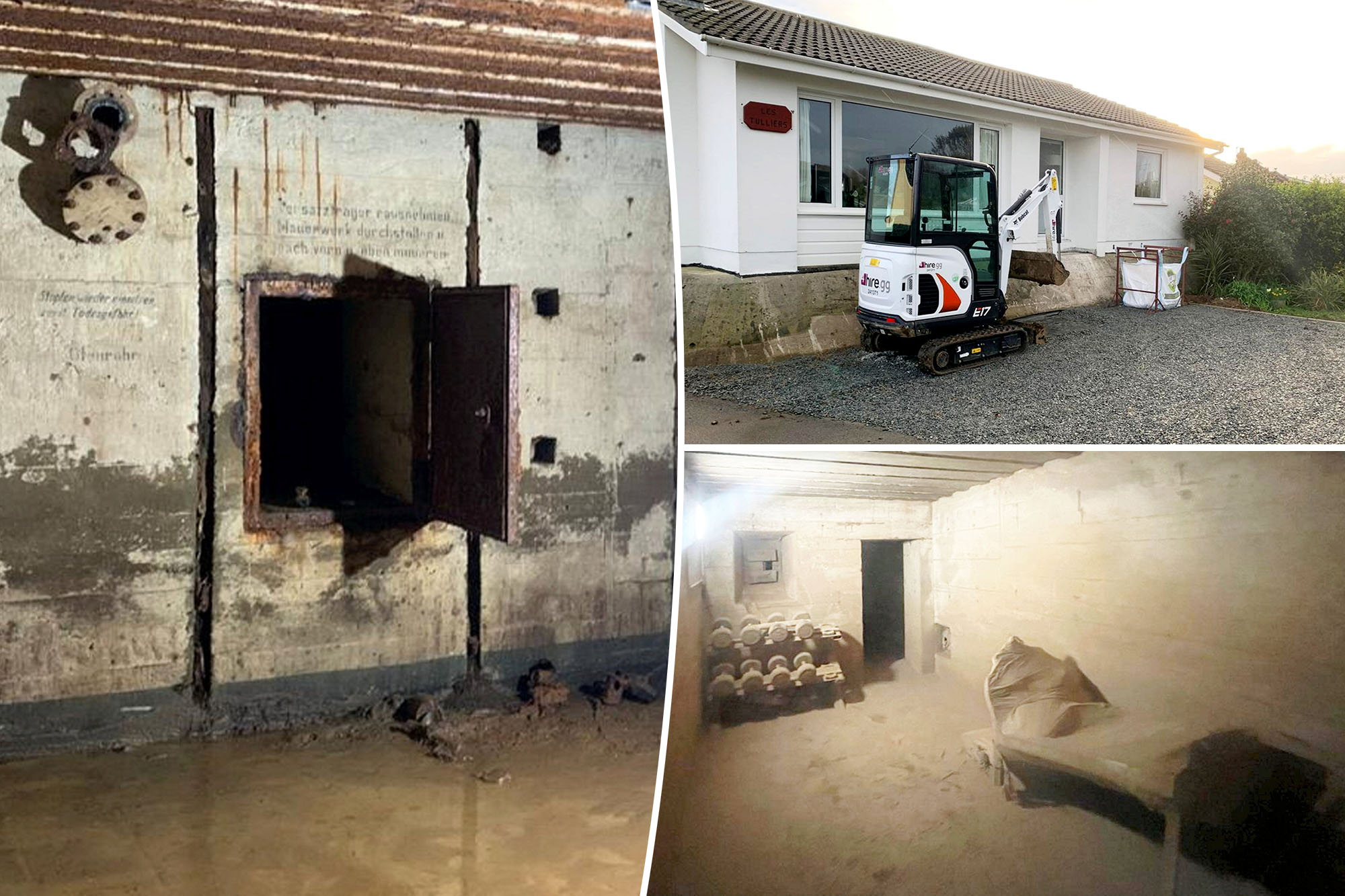 Homeowners discover suspected Nazi bunker underground with creepy ...
