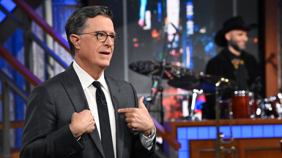 Colbert quips about running for office: 'Something I have to discuss ...