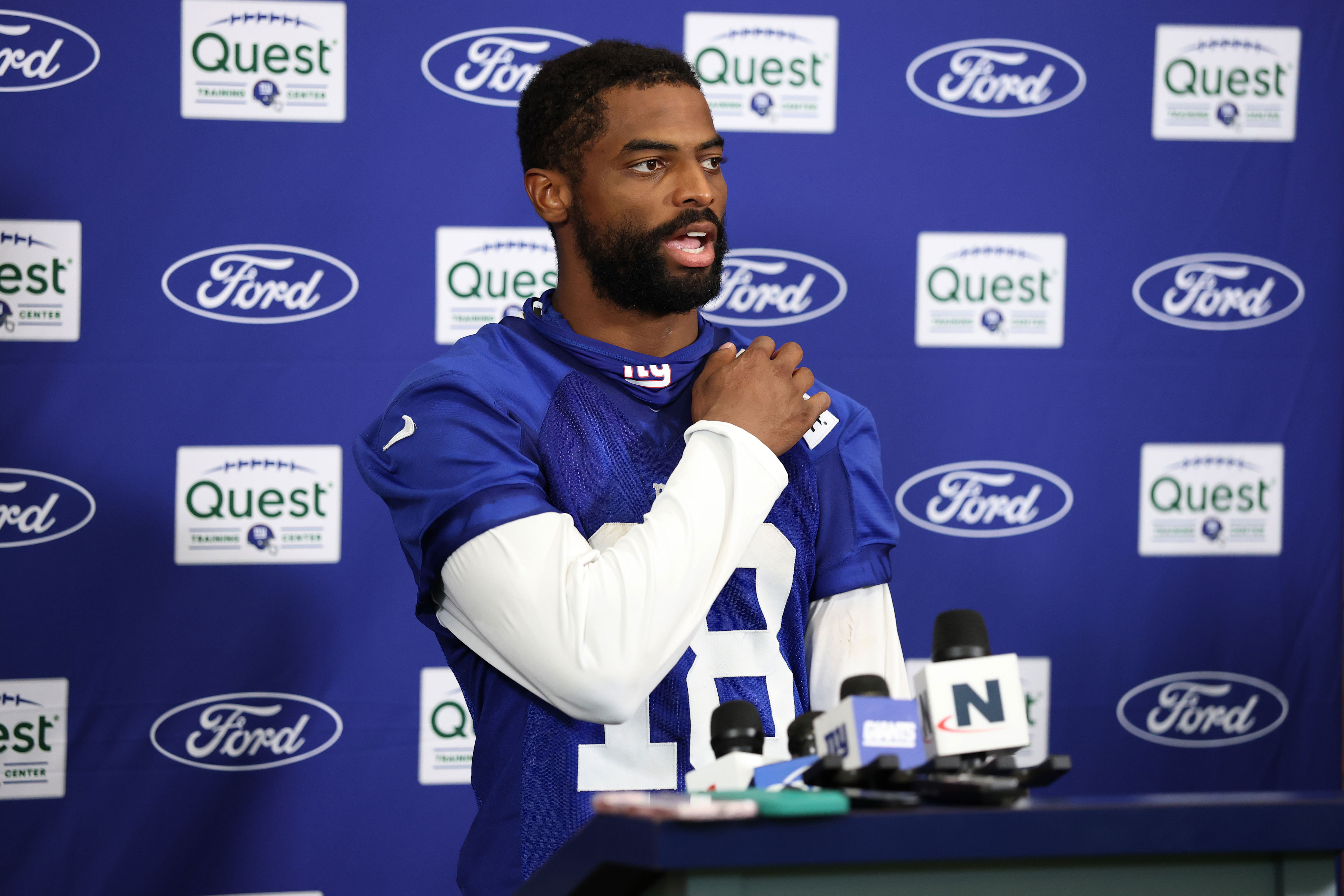 Darius Slayton becoming a vocal leader for New York Giants