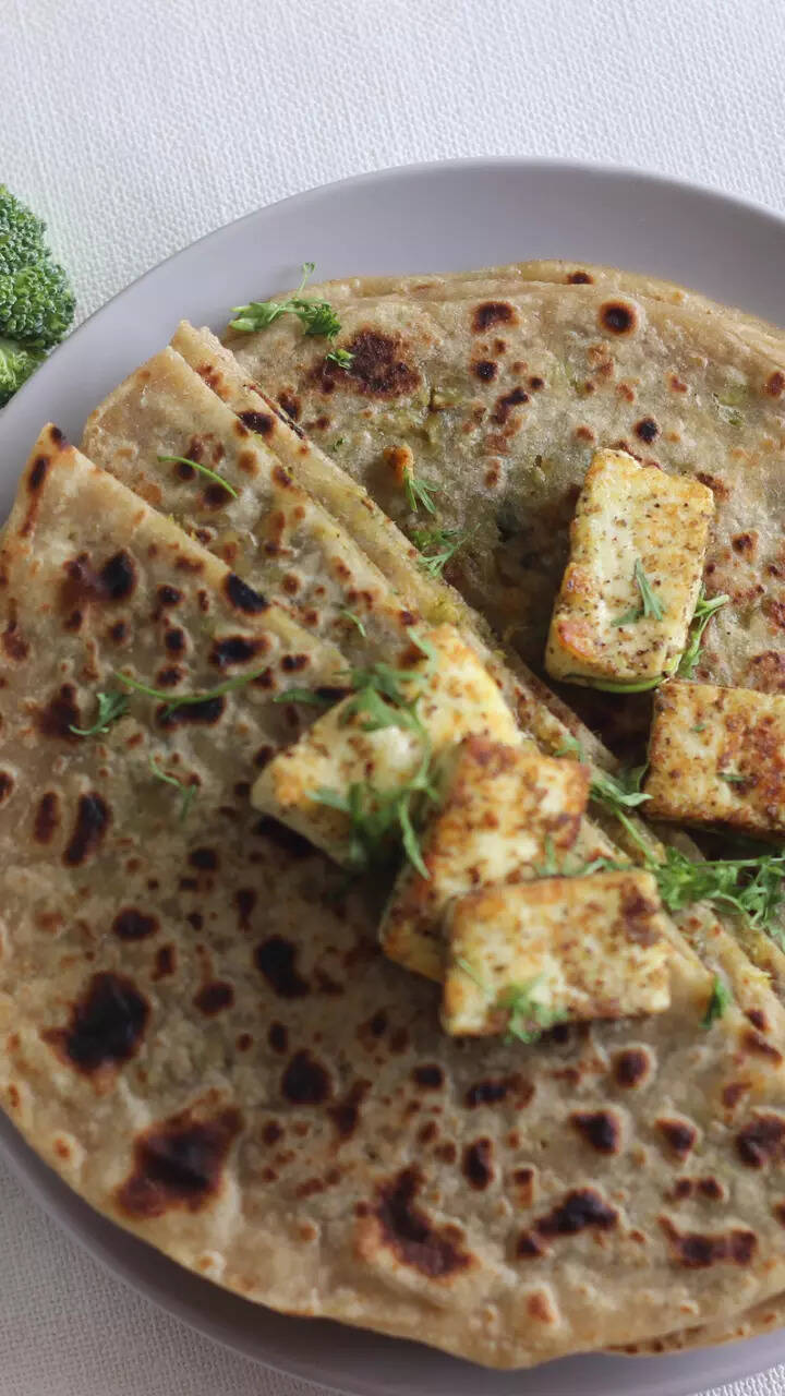 How to make fiber and protein-rich Broccoli Paneer Paratha for dinner