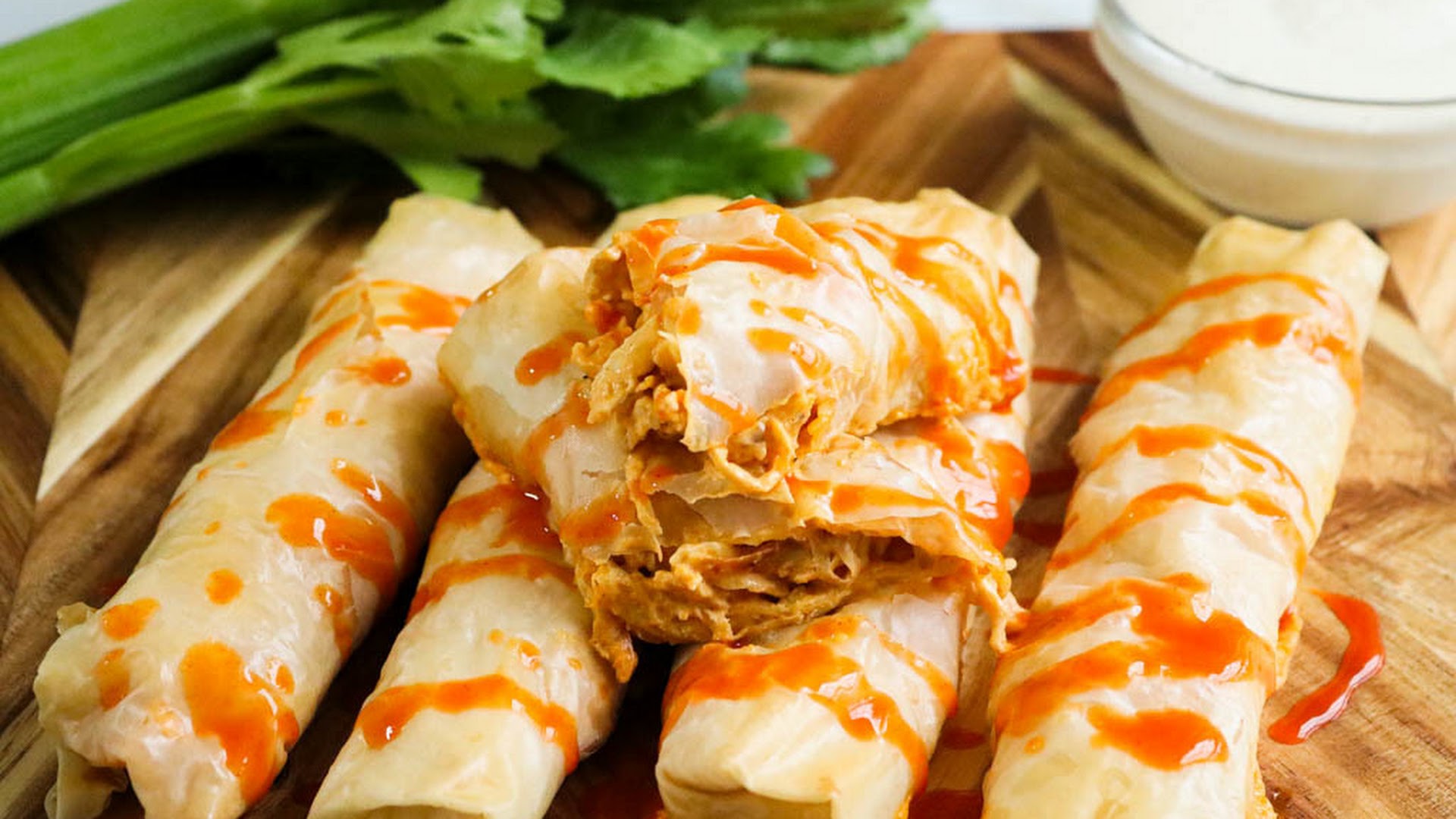 These Buffalo Chicken Phyllo Wraps Are Great For Parties Or A Tasty Snack