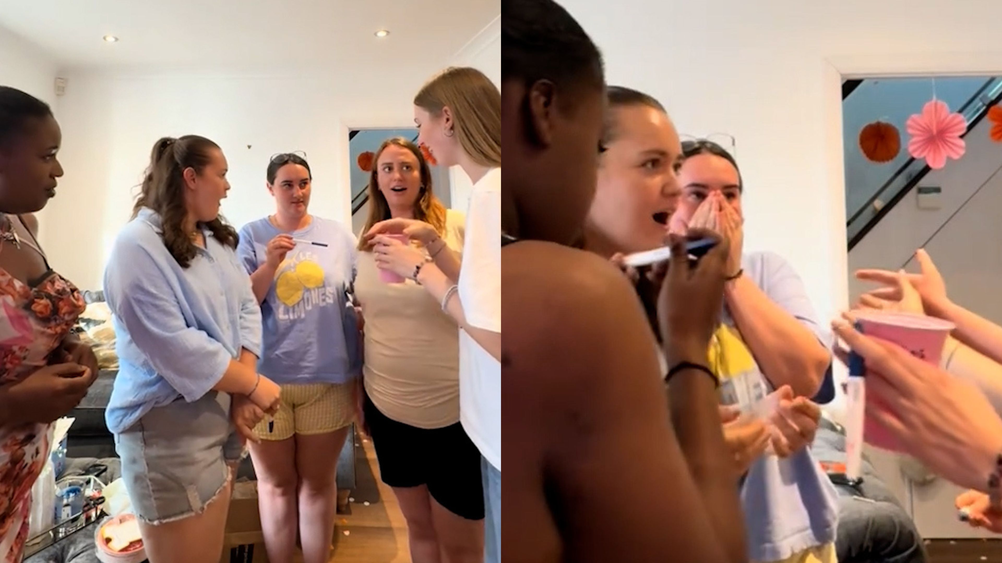 Friends' 'pregnancy roulette' takes surprising turn as two tests come ...