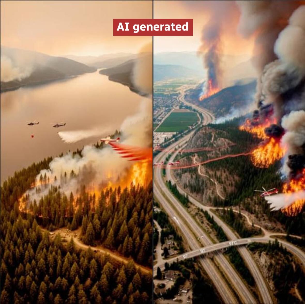 AI-generated wildfire images spreading misinformation in B.C., fire ...