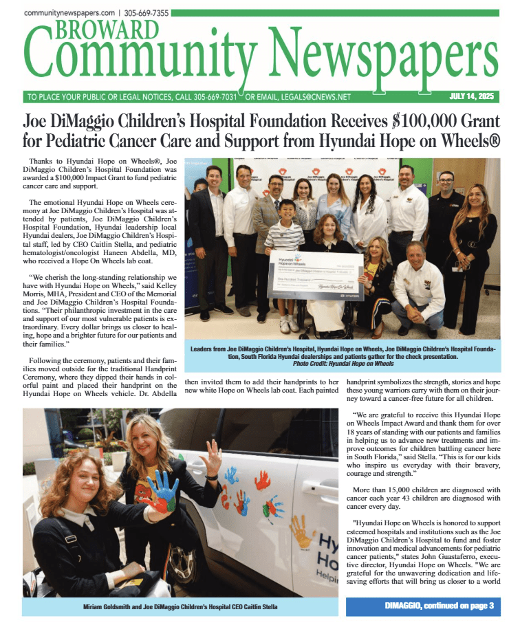 Probate Notices in Broward County Are Published by Community Newspapers ...