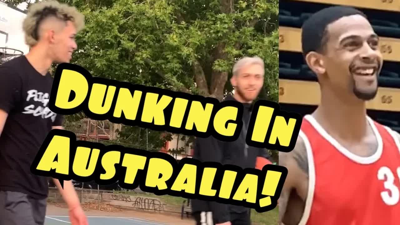 Isaiah Rivera Dunk Session In Australia!
