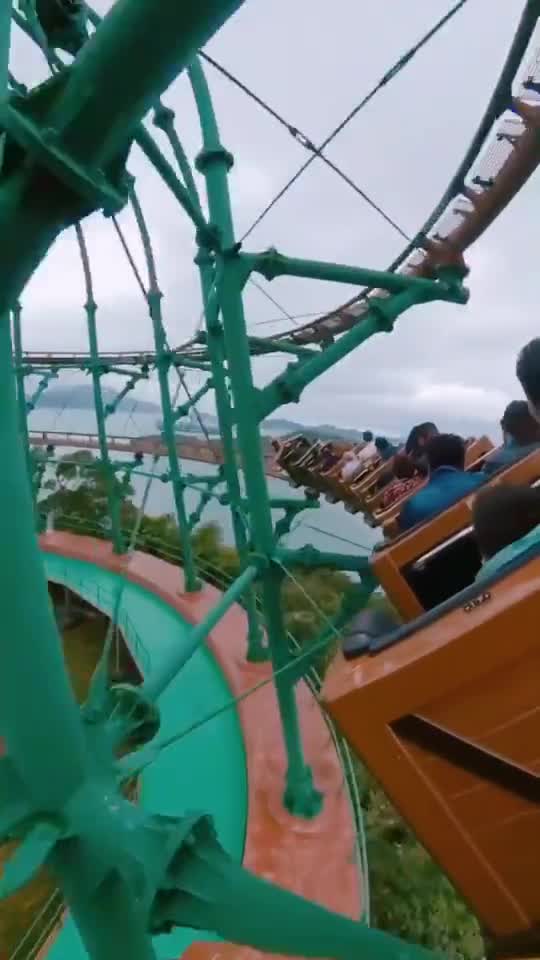 Riding a Roller Coaster With Stunning Ocean Views