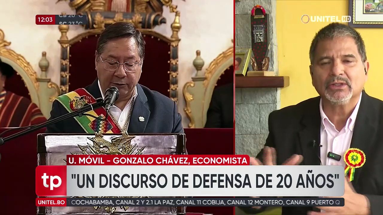 “La historia le quedó grande a Arce”, dice Gonzalo Chávez tras discurso ...