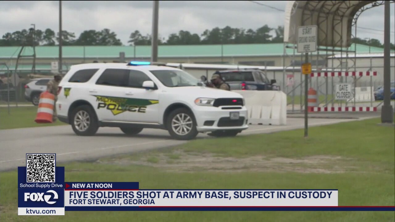 5 soldiers shot at Georgia army base