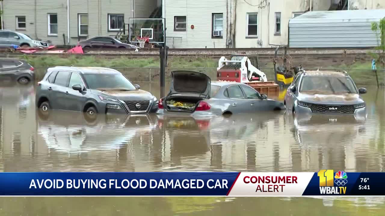 Here's what to check to avoid buying a water-damaged car