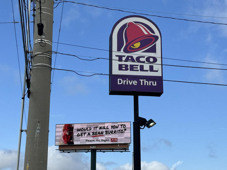 PETA sign in Dothan targets fast food, poultry processor