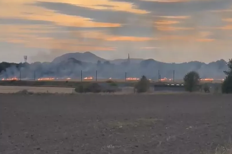 Fire crews battle two blazes in East Lothian feared to be started ...