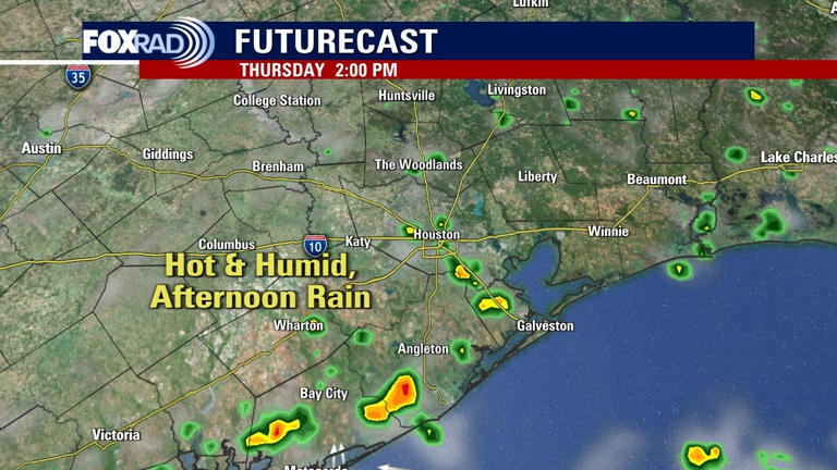 Houston weather: Showers, storms possible for Thursday