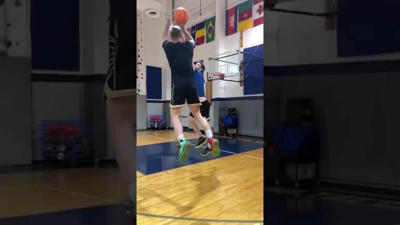 jordan kilganon: jumping shot challenge: impressive basketball skills