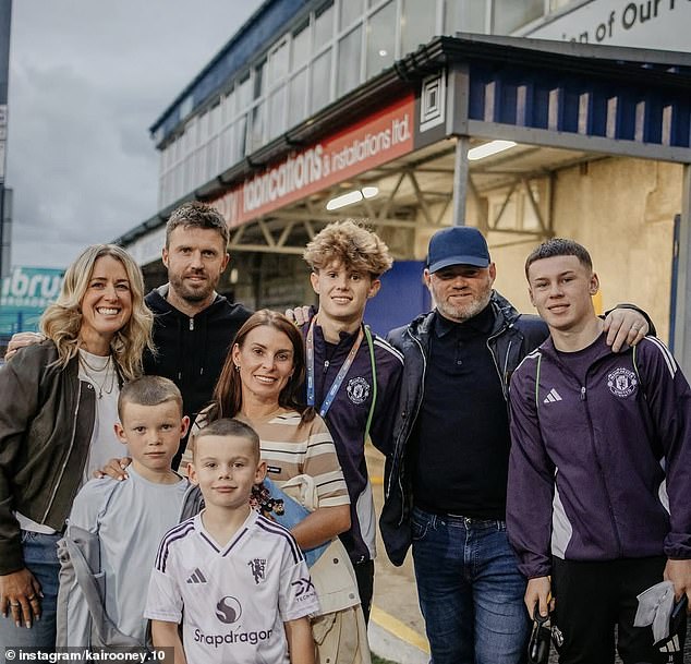 Wayne Rooney's son Kai jumps three age levels as he is called up to ...