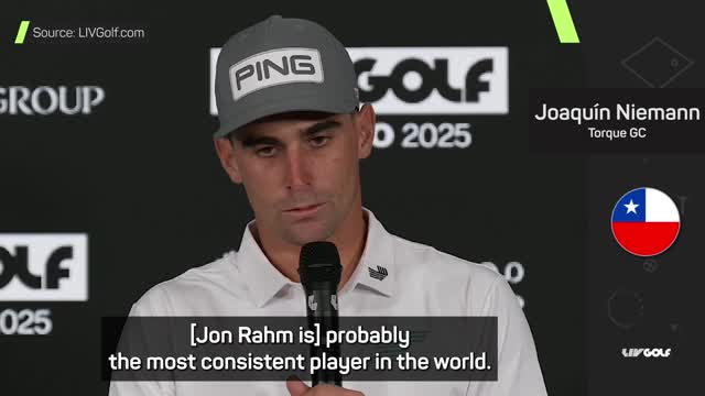 Rahm 'the most consistent player in the world' - Niemann