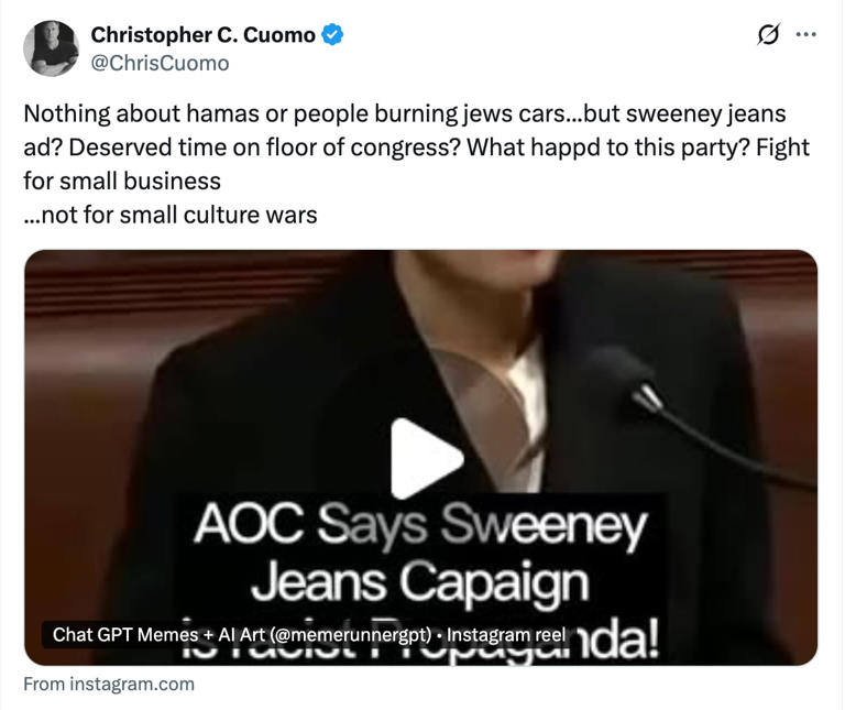 AOC Roasts Chris Cuomo for Believing Obvious ‘Deepfake’ of Her Trashing ...
