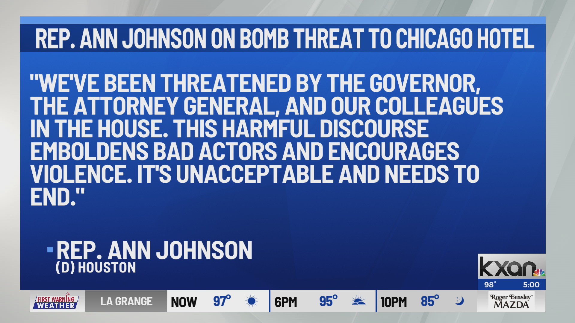 Texas Dems: Chicago hotel evacuated after bomb threat