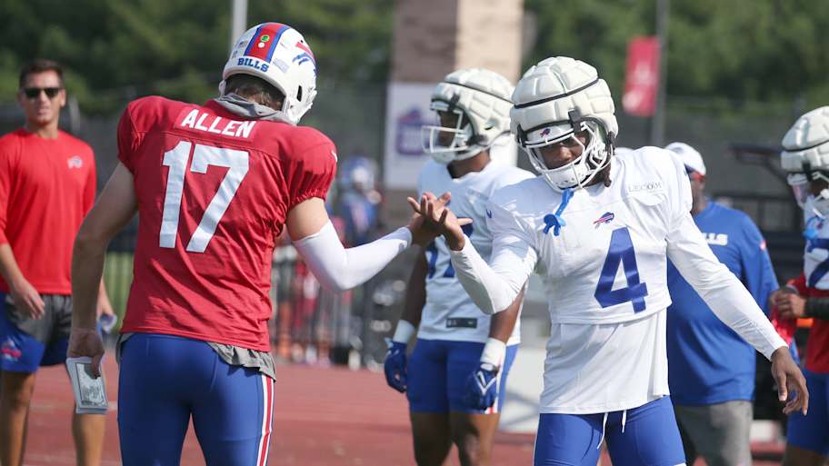 Bills' Josh Allen at training camp: marriage, mustache and more handshakes