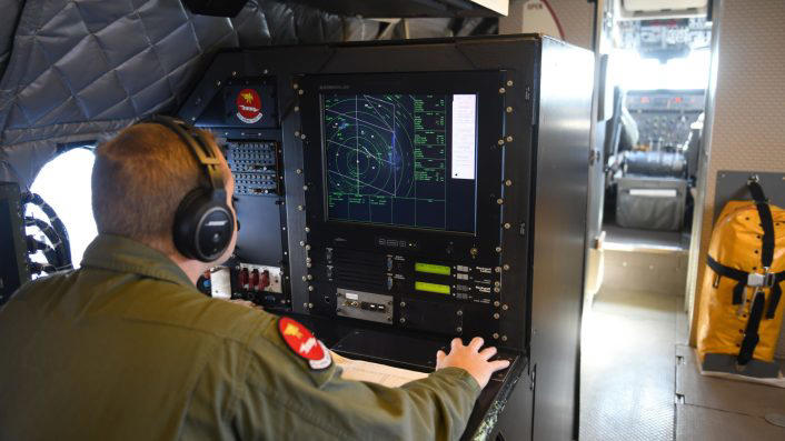 USAF E-9A Widget Range Support Aircraft Receives First Full Repaint in ...