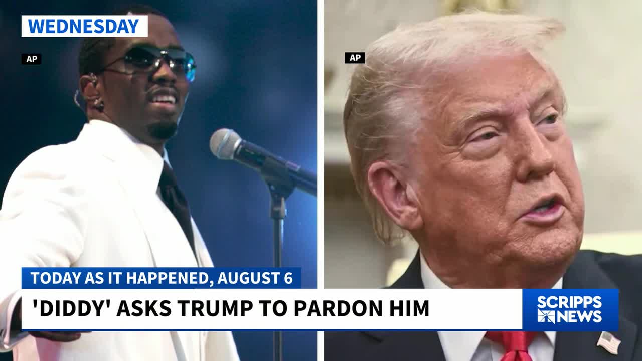 Diddy asks Trump to pardon him