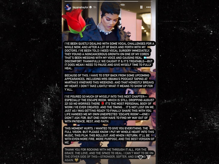 Teyana Taylor Forced to Skip Michelle Obama Podcast for Emergency ...