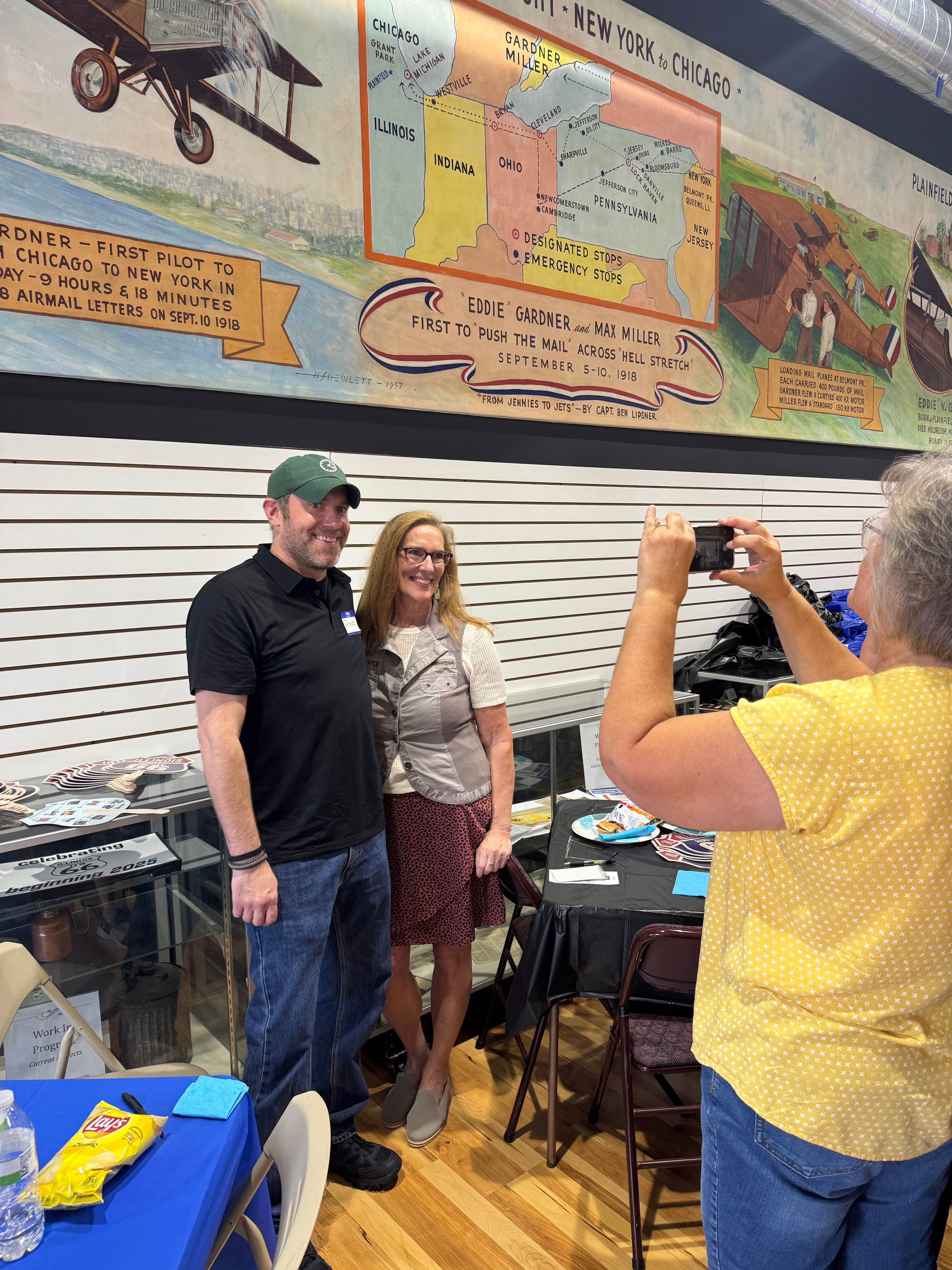 Historical Society Unveils Restored Mural Depicting Plainfield Airmail ...