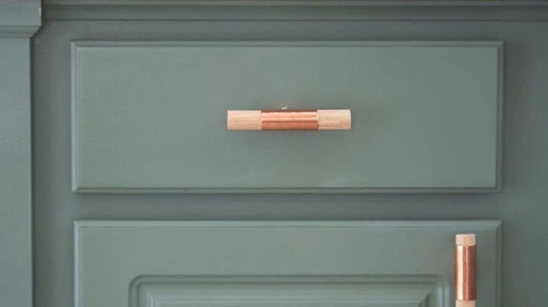 Repurpose Old Pipes To DIY Elegant Drawer Pulls On A Budget